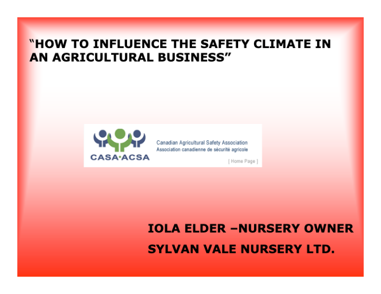 SafetyShop – Farm Safety Library – Canadian Agricultural Safety Association