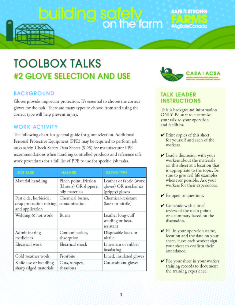 SafetyShop – Farm Safety Library – Canadian Agricultural Safety Association