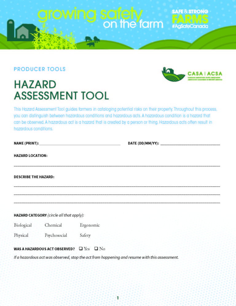 SafetyShop – Farm Safety Library – Canadian Agricultural Safety Association